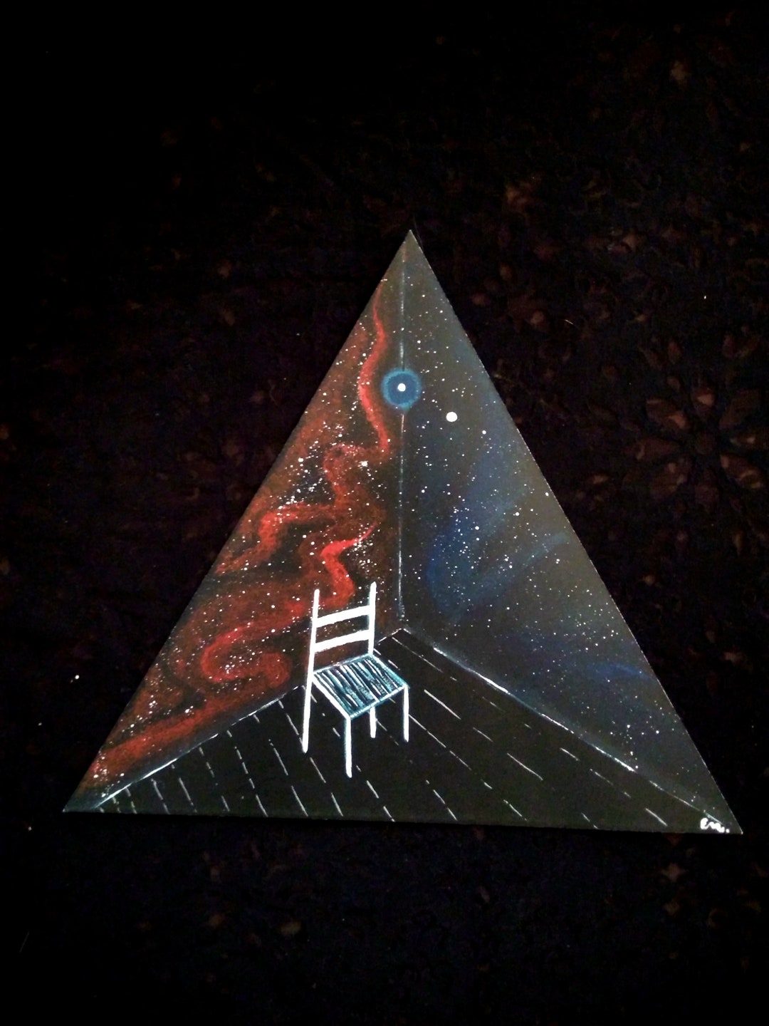 Surreal Space Galaxy Painting, Dark Art, Spooky, Gothic Wall Art / Home ...