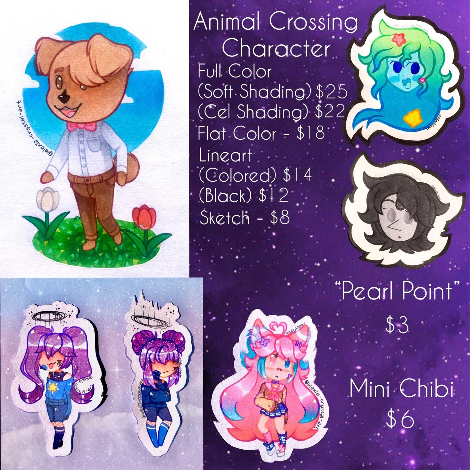 Custom Animal Crossing Character Traditional Art Commission - Etsy