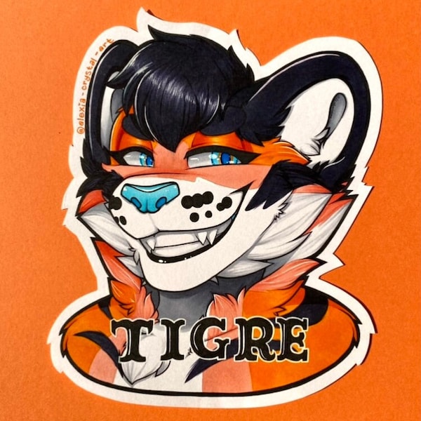 Furry Oc Badge - Etsy