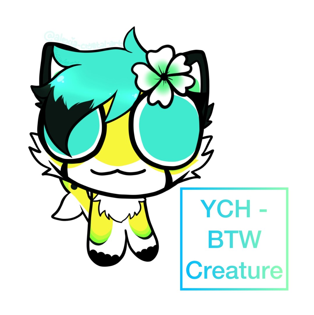 BTW/ADHD Creature YCH Digital Art Meme for Oc/dnd Character/vtuber ...