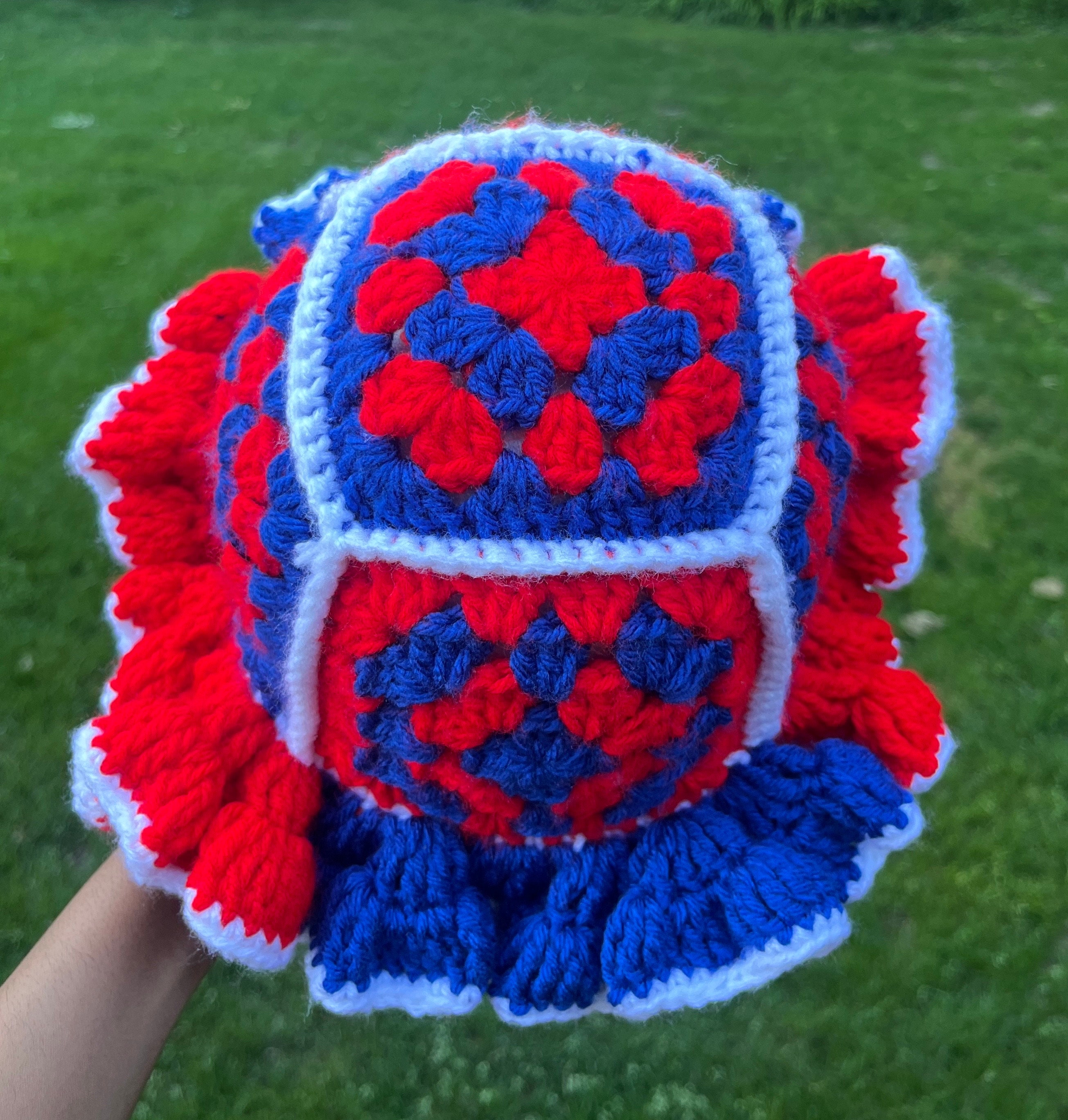 HBCU COLLECTION: Granny Square Hat With X Large Ruffles/leahsoffthehook ...
