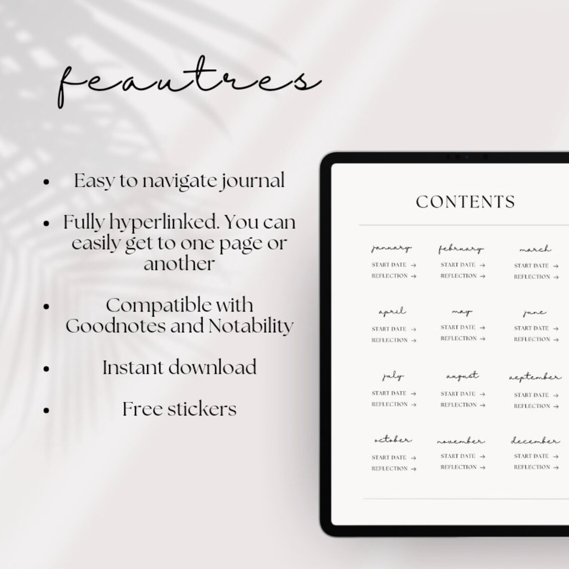 Digital Gratitude Journal | Daily Gratitude Journal Goodnotes iPad ...