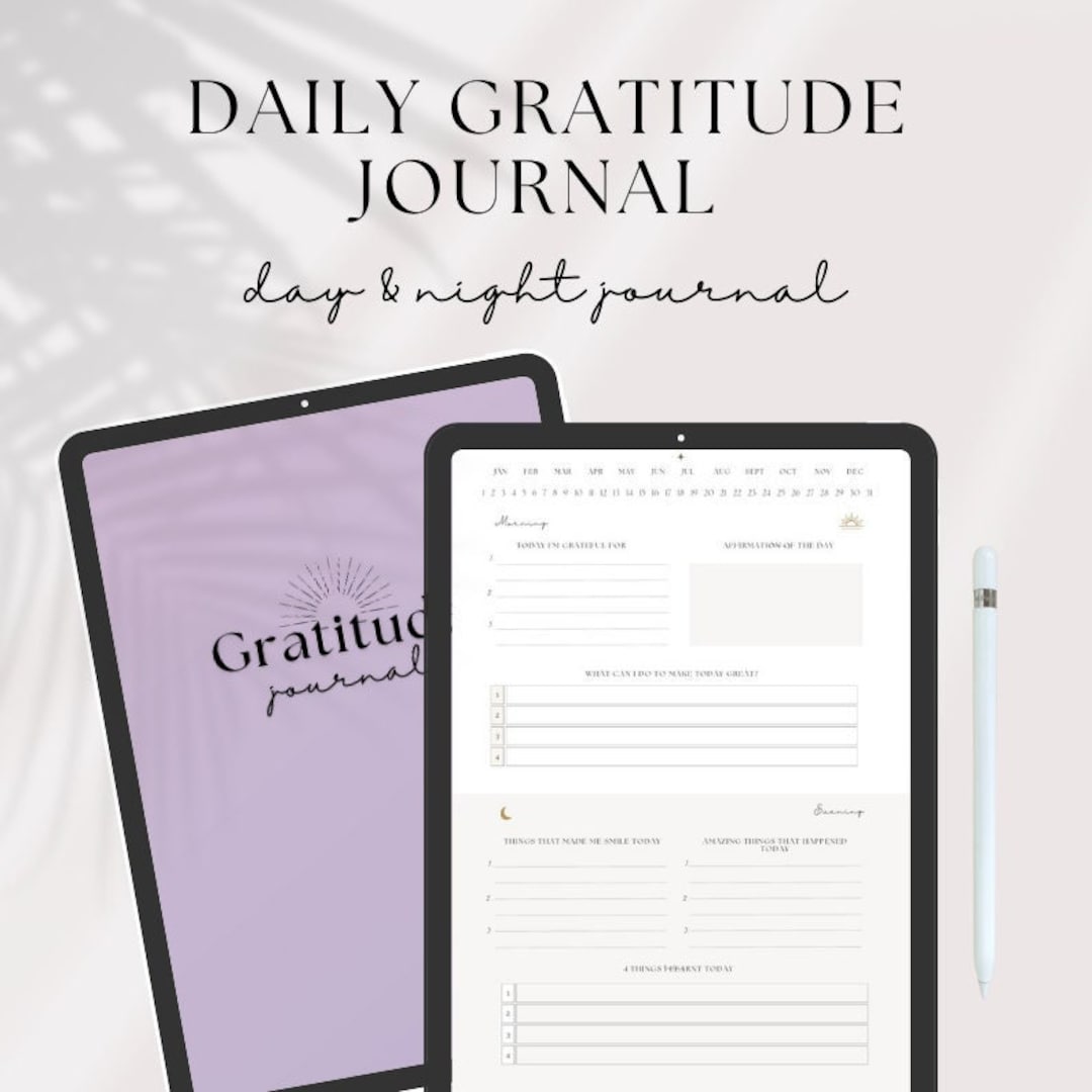 Digital Gratitude Journal | Daily Gratitude Journal Goodnotes iPad ...