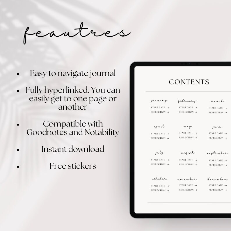 Digital Gratitude Journal | Daily Gratitude Journal Goodnotes iPad ...
