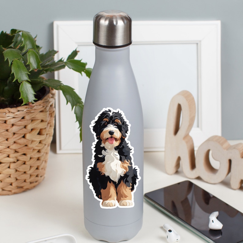 Bernedoodle Sticker, Waterproof Dog Sticker, Doodle Mom Gifts - Etsy