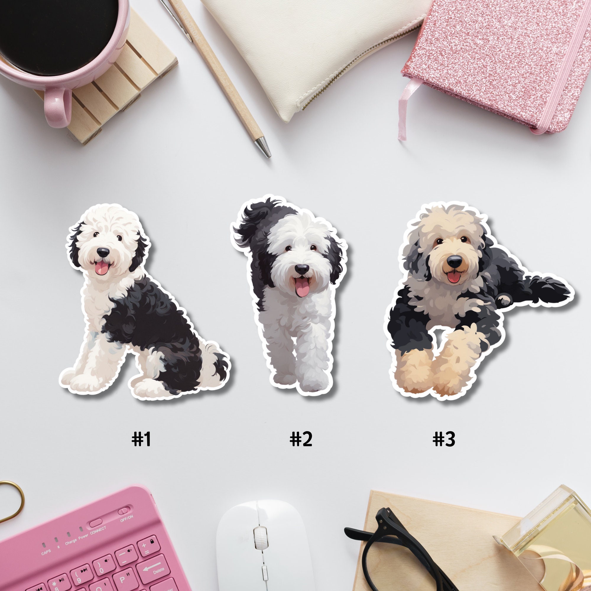 Sheepadoodle Sticker, Golden Doodle Sticker Decals, Doodle Sticker - Etsy
