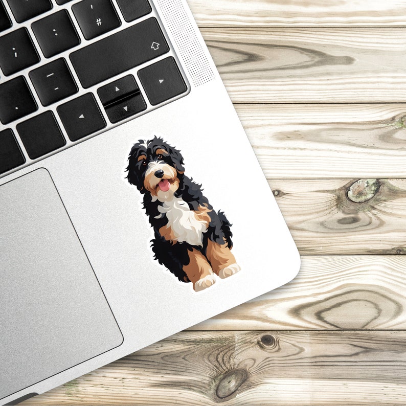 Bernedoodle Sticker, Waterproof Dog Sticker, Doodle Mom Gifts - Etsy
