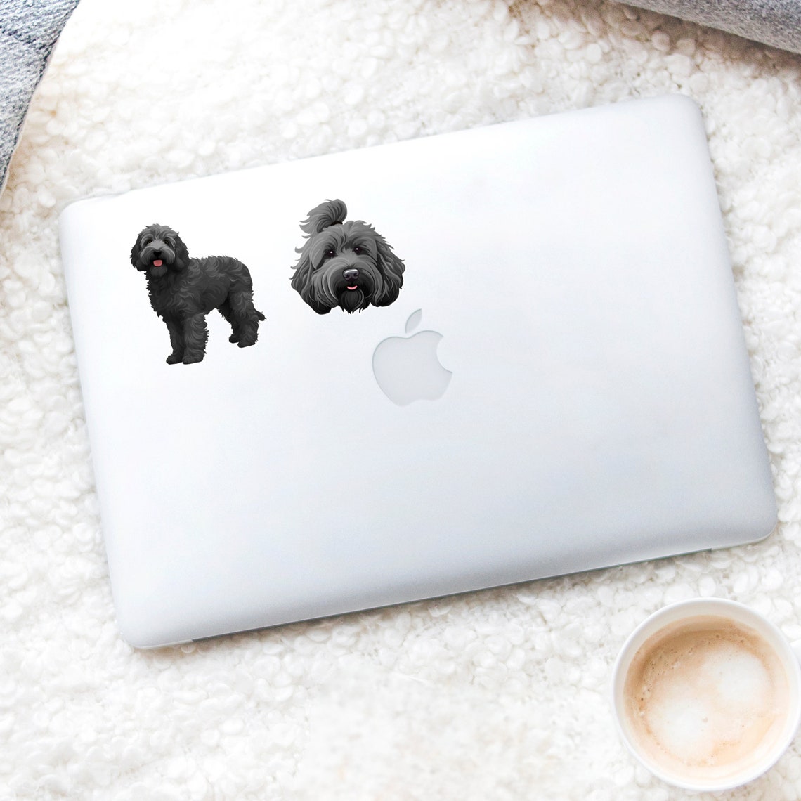Doodle Dog Sticker Set, Labradoodle Golden Doodle Sticker Decal, Laptop ...
