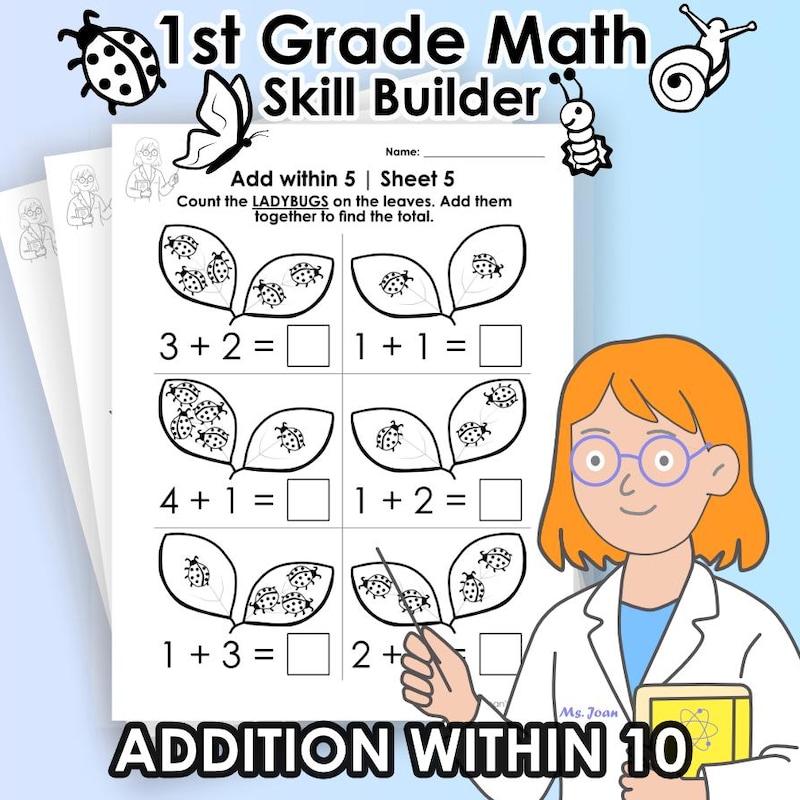 Addition Worksheets - Etsy