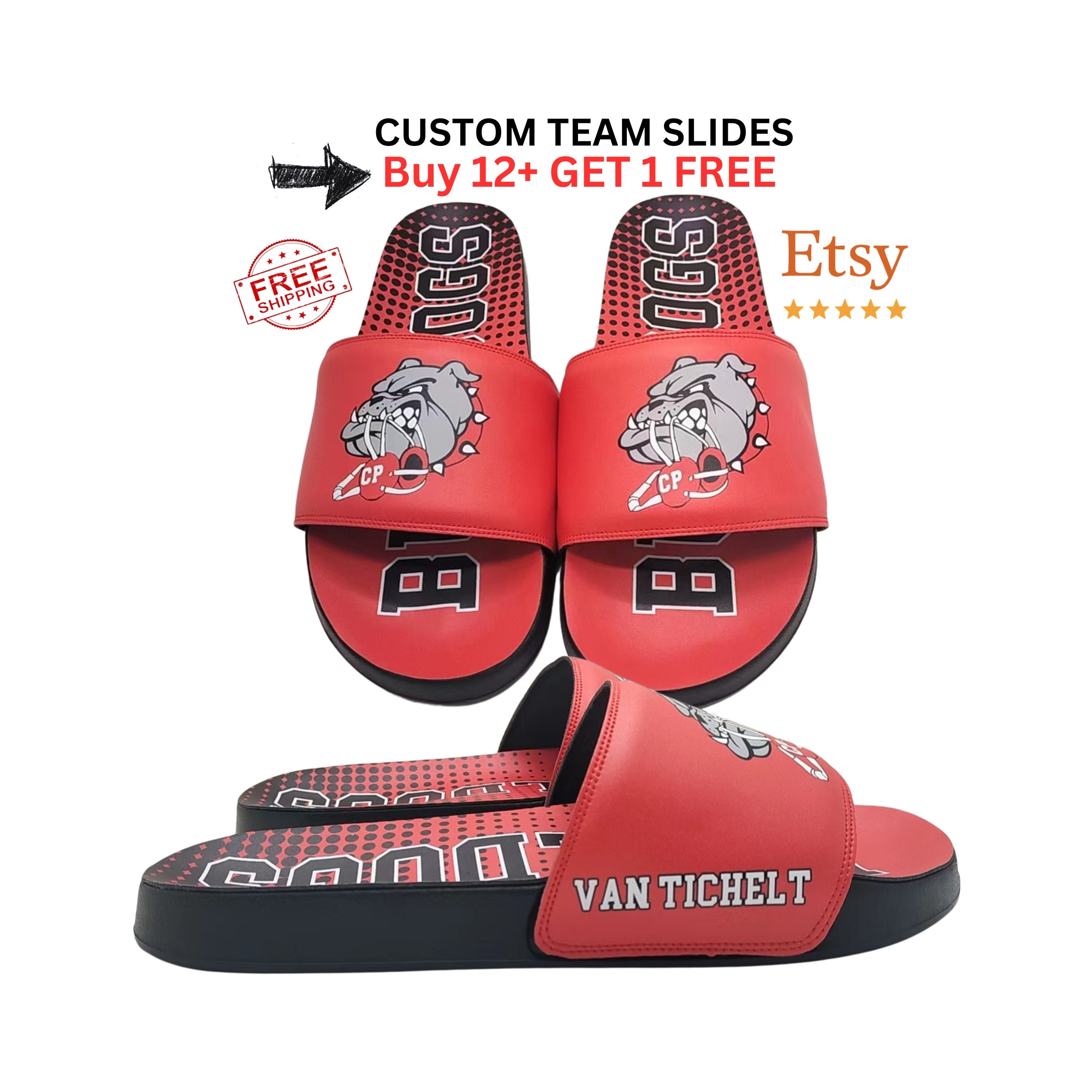 Custom Slide Sandals, Personalized Slides, Design Your Own Slides ...