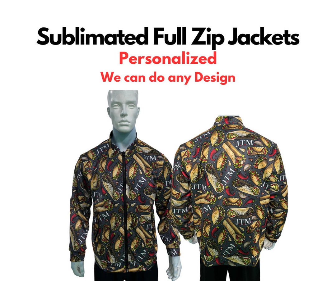 Full Zip Sublimation Jacket, Custom Track Jacket, Sports Team Jacket ...
