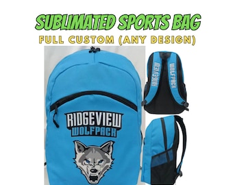 Personalized Sports Backpack - Etsy