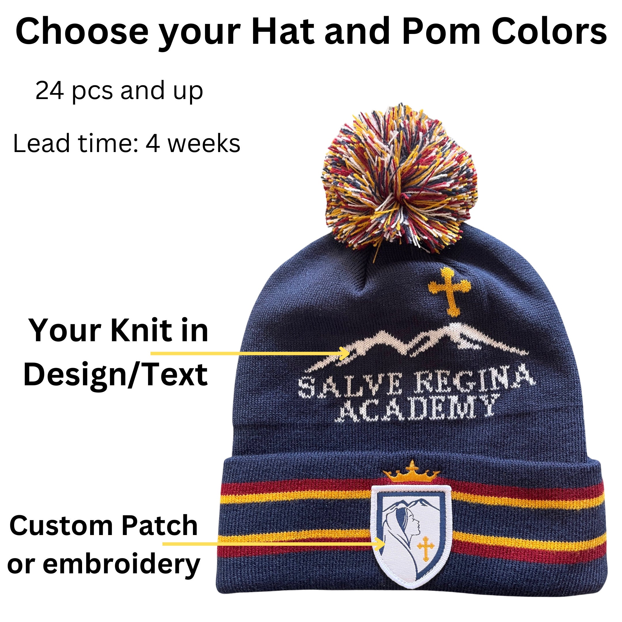 Design Your Own Beanie Hat, Custom Winter Hats, Ski Hats Logo ...