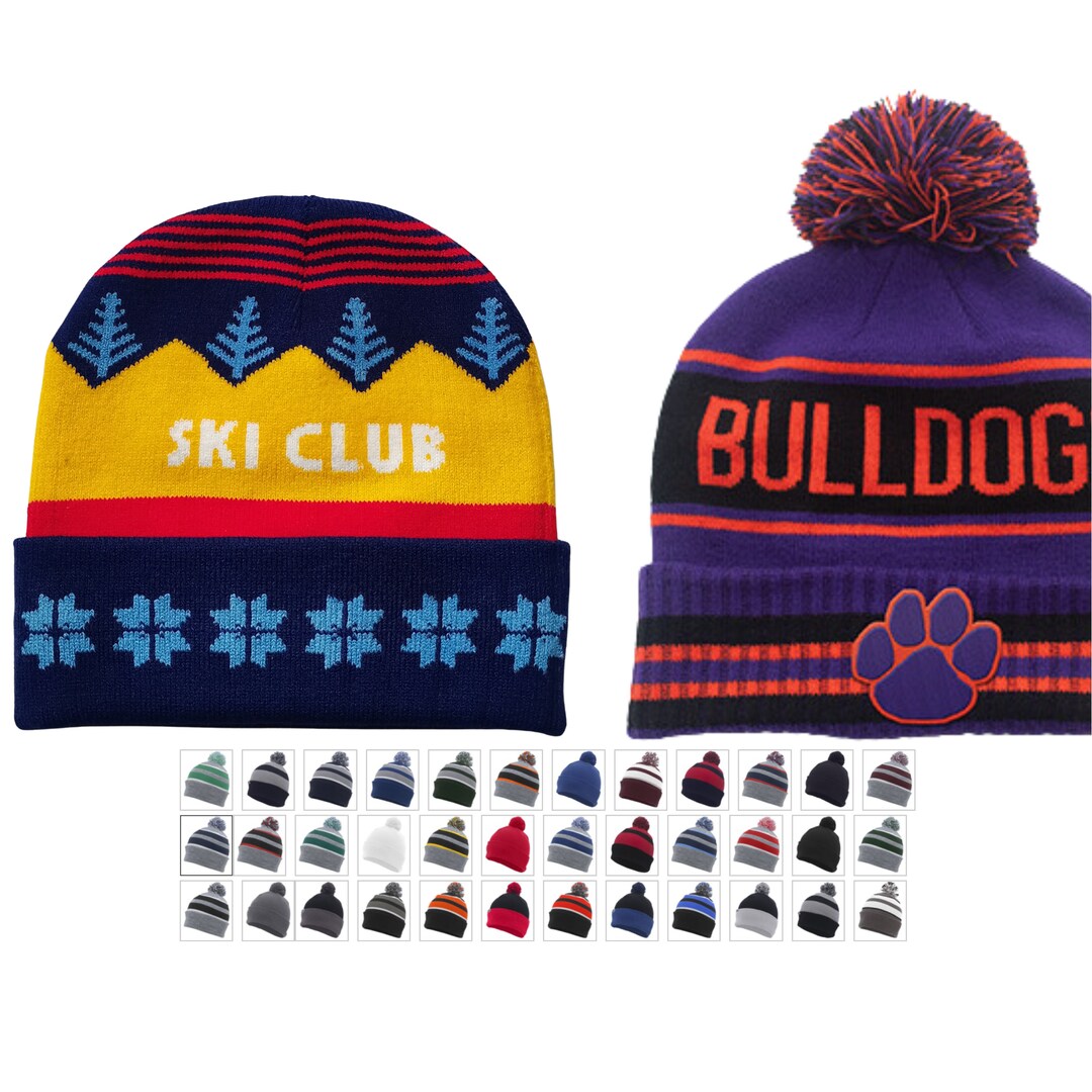 Custom Beanie Hats, Skull Caps, Custom Winter Ski Hats, Custom Toque ...