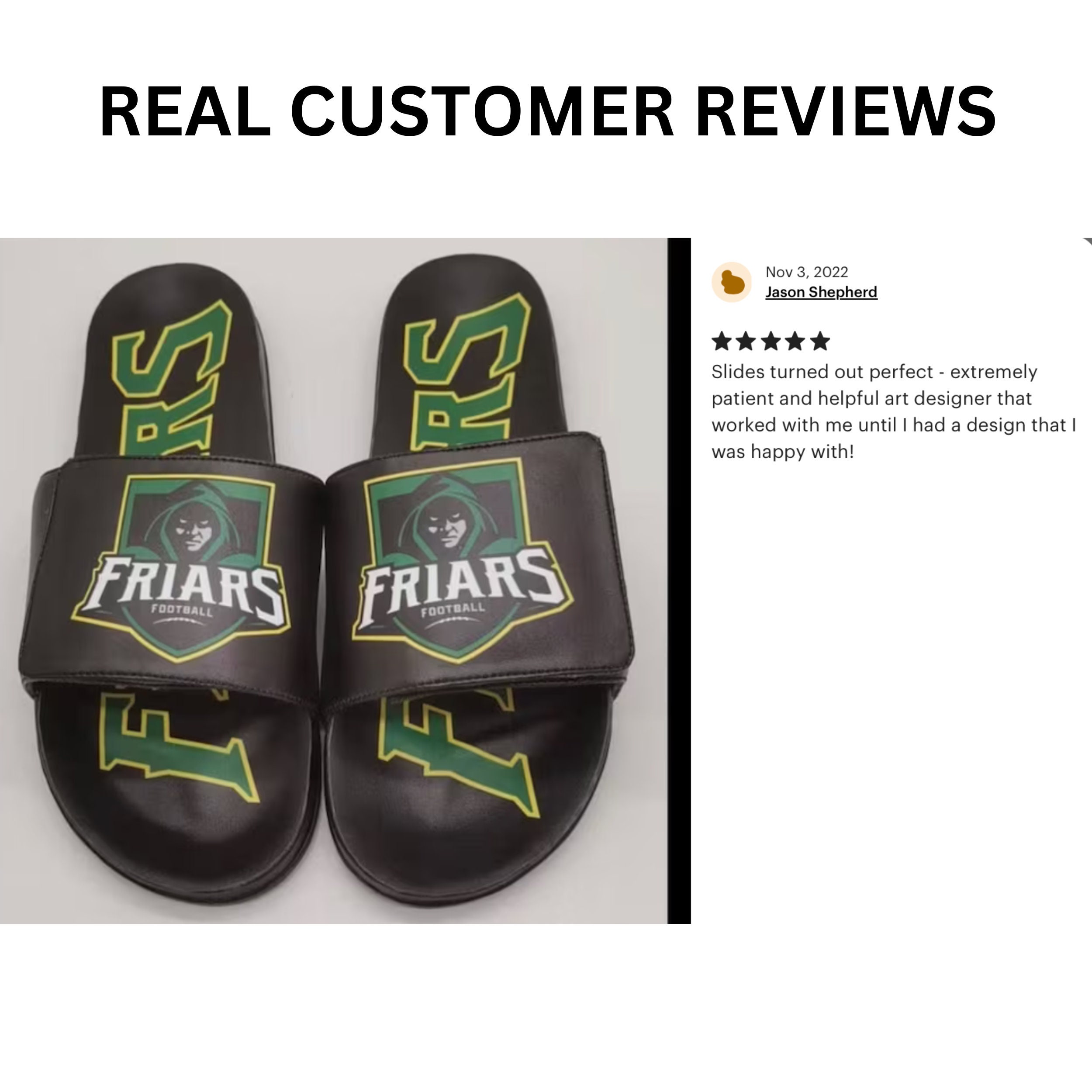 Custom Logo Team Slides, Personalized Slide Sandals, Design Your Own ...