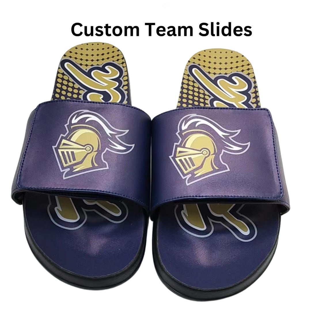 Custom Logo Team Slides, Personalized Slide Sandals, Design Your Own ...