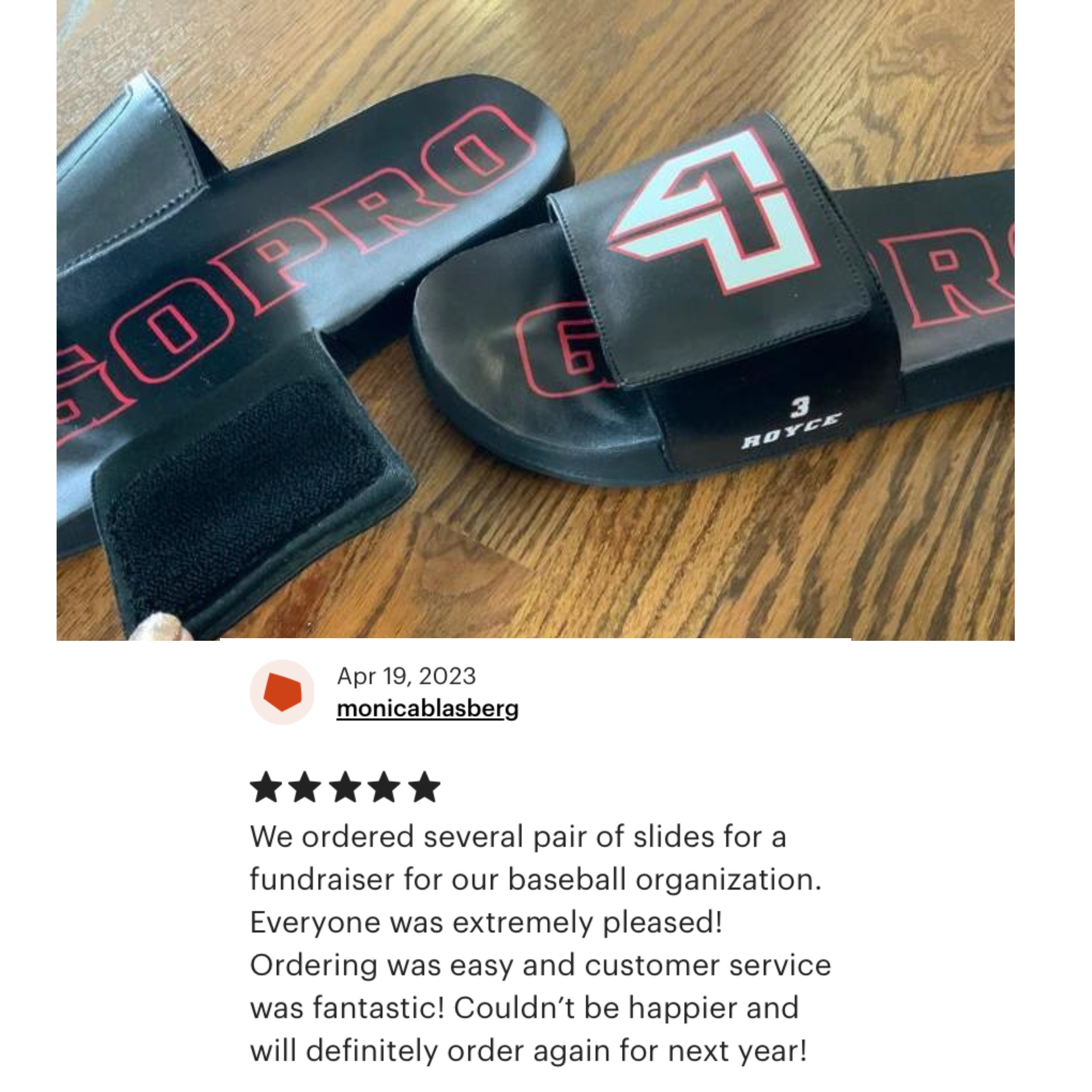 Custom Logo Team Slides, Personalized Slide Sandals, Design Your Own ...