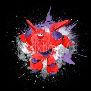 Baymax, Christmas, Halloween, Monsters, Magic Kingdom, Watercolor ...