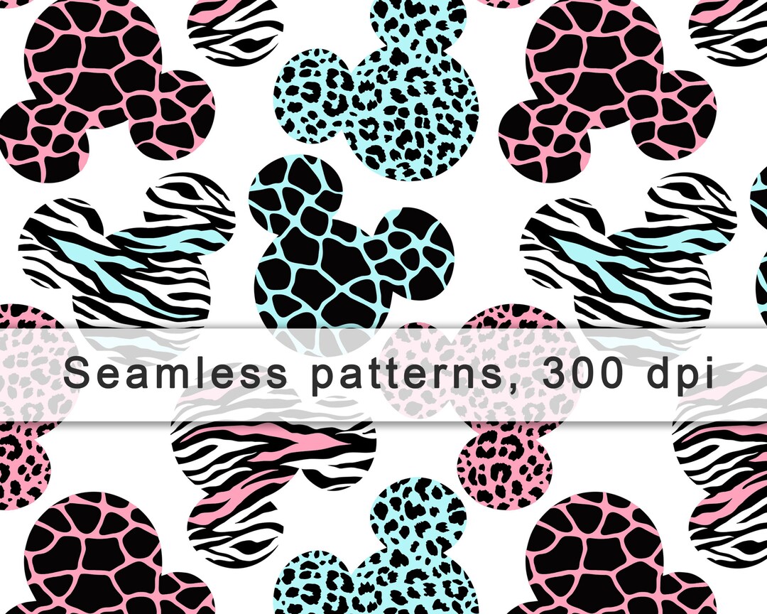 Animal Print, Mouse Head, Magic Kingdom, Leopard, Giraffe,zebra ...