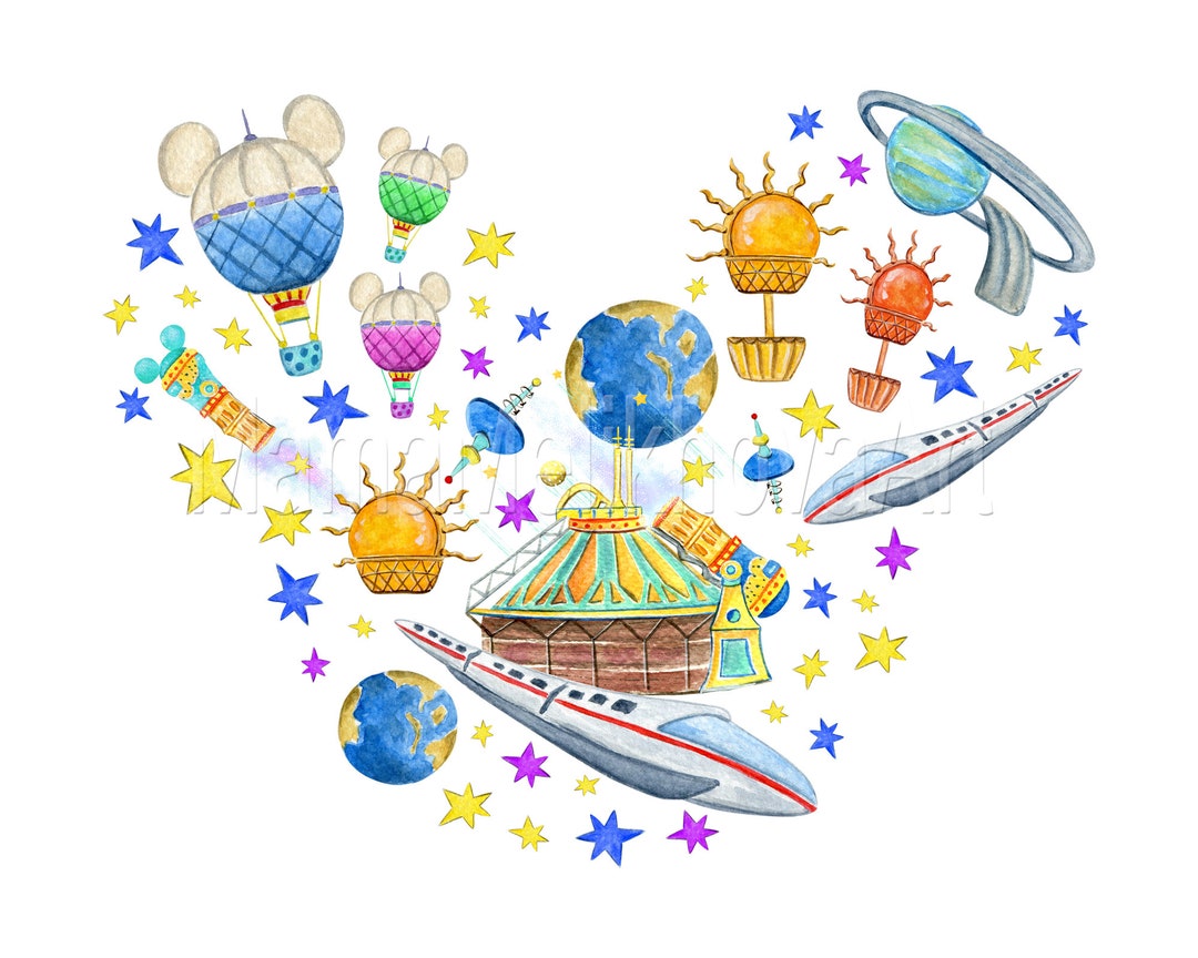 Space Mountain, Monorail, Epcot, Magic Kingdom, Mouse Head, Parks ...