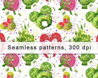Epcot Seamless Pattern - Etsy