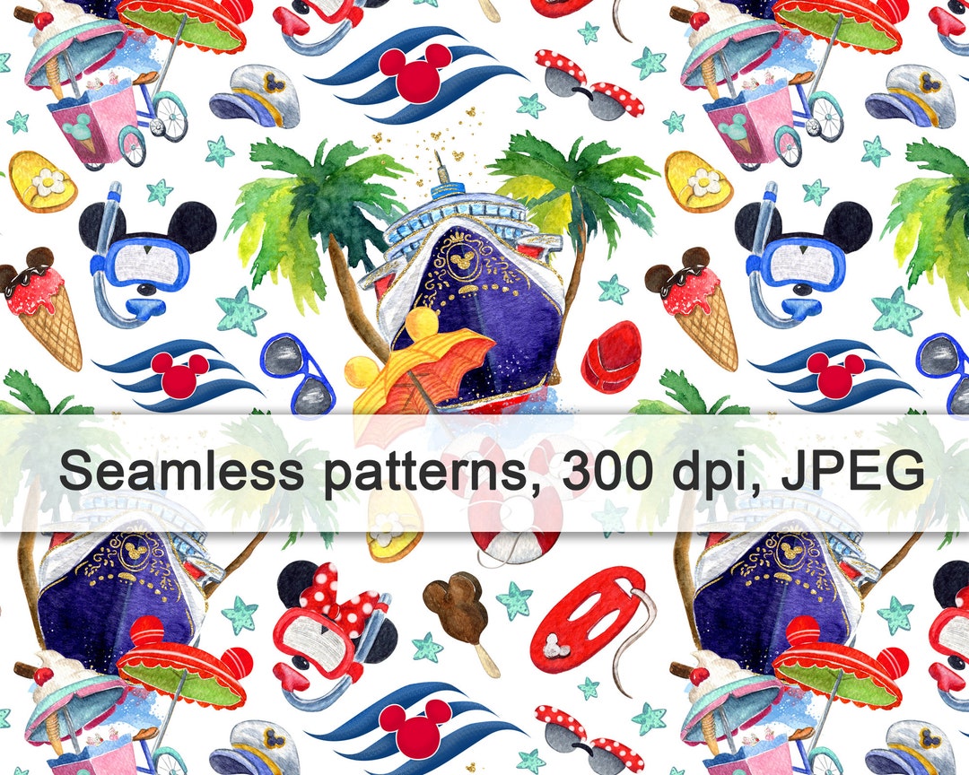 Cruise, Magic Kingdom, Beach, Ocean, Mouse, Sea, Watercolor, Printable ...