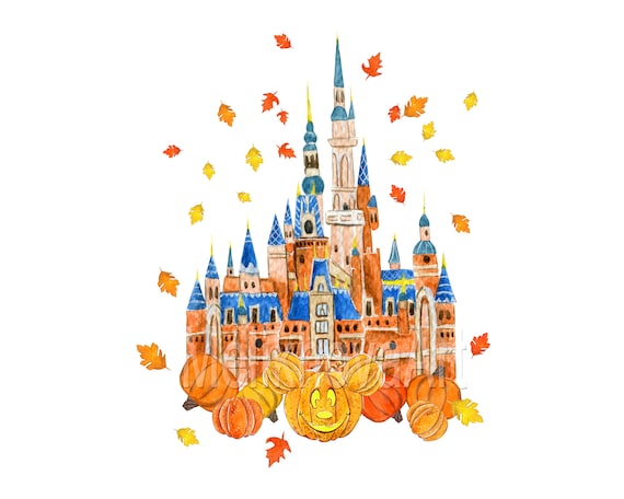 Disney Castle Pumpkin Designs