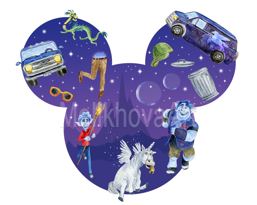 Onward, Magic Kingdom, Mouse Head, Truck, Digital, Design, Movie ...