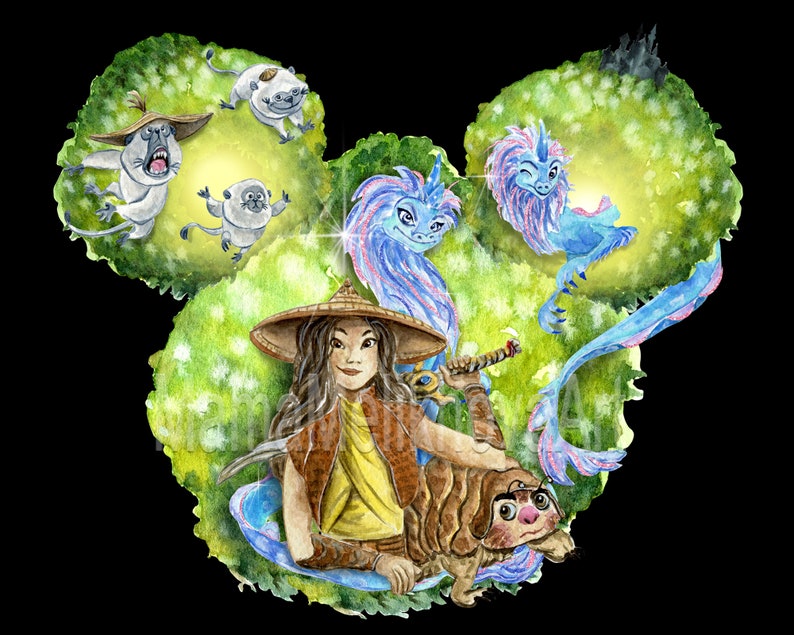 Raya and the Last Dragon Princess Mouse Head Magic Kingdom - Etsy