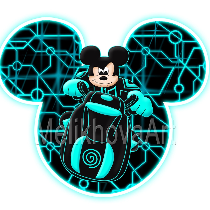 Tron Mickey Mouse Ears - Etsy