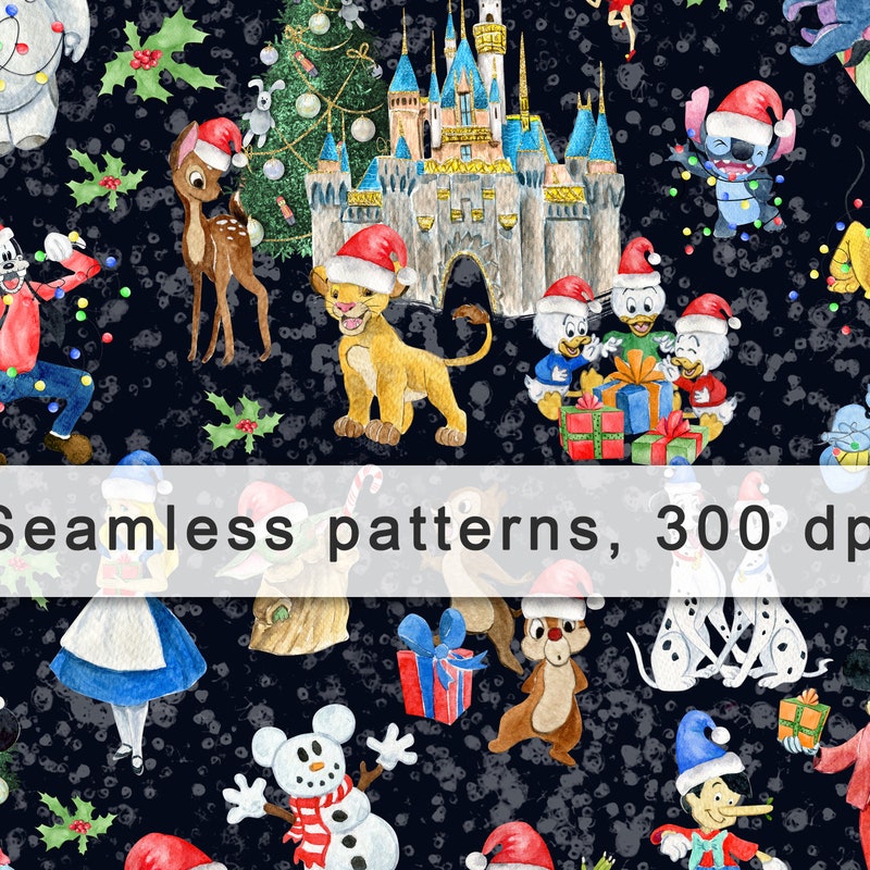 Christmas Digital Paper - Etsy