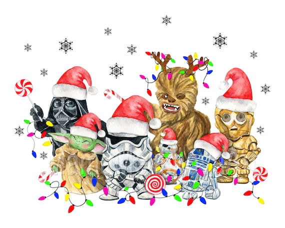 Christmas Star Space Clipart Printable Print Shirt Darth - Etsy
