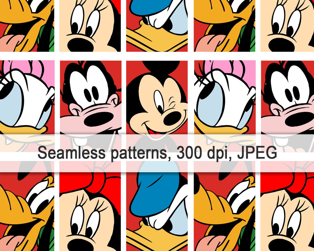 Mouse Head Seamless Pattern, Castle Graphics (digital Download) - Etsy
