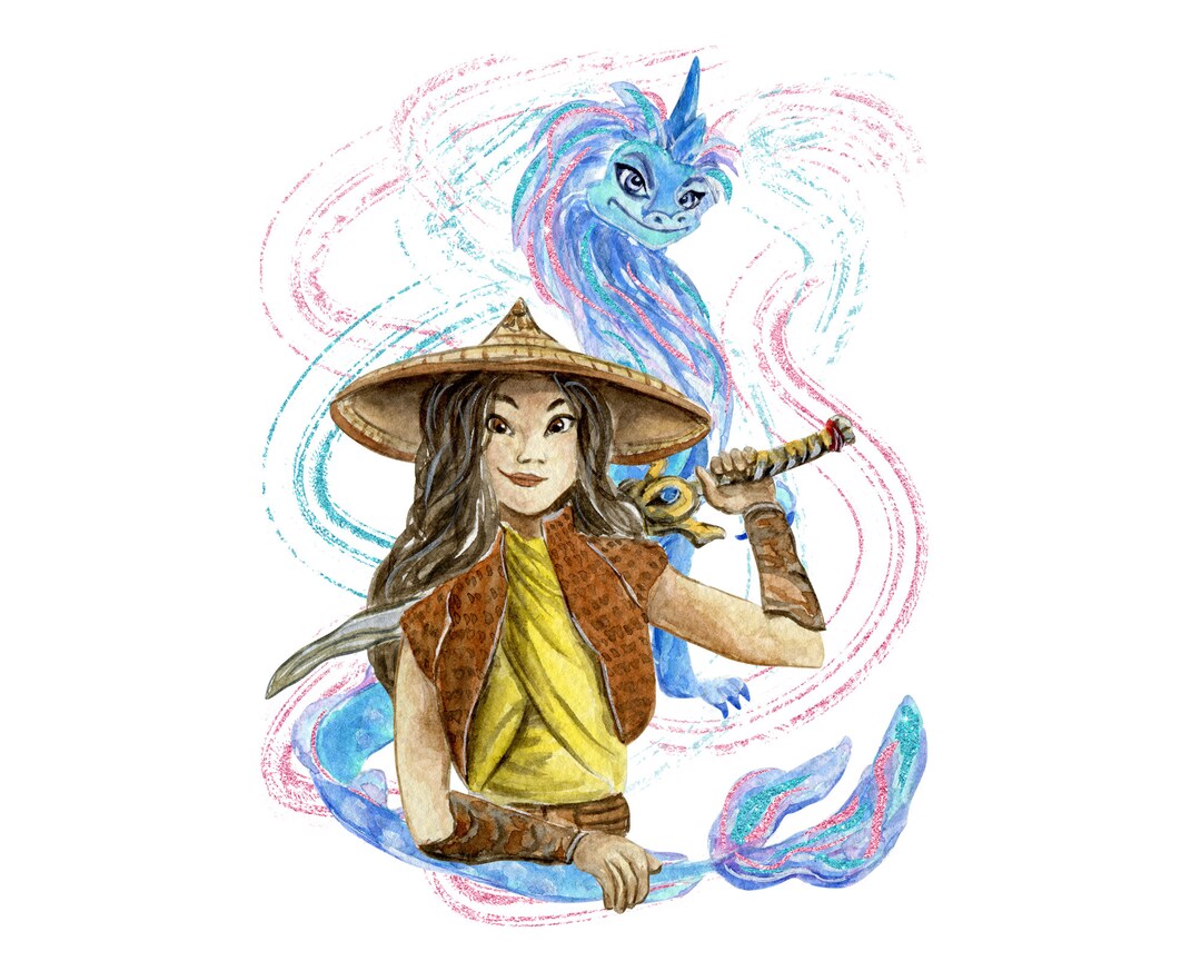 Princess, Raya and the Last Dragon, Digital, Magic Kingdom, Glitter ...