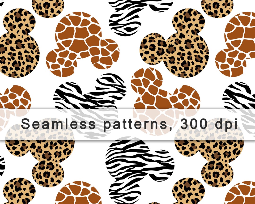 Animal Print, Mouse Head, Magic Kingdom, Leopard, Giraffe,zebra ...