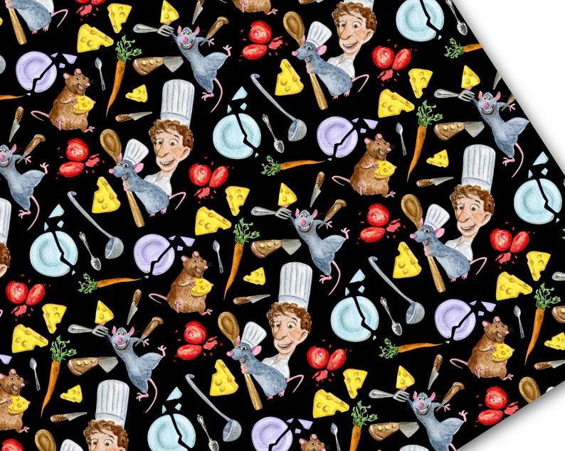 Ratatouille Digital Paper Printable Print Background - Etsy