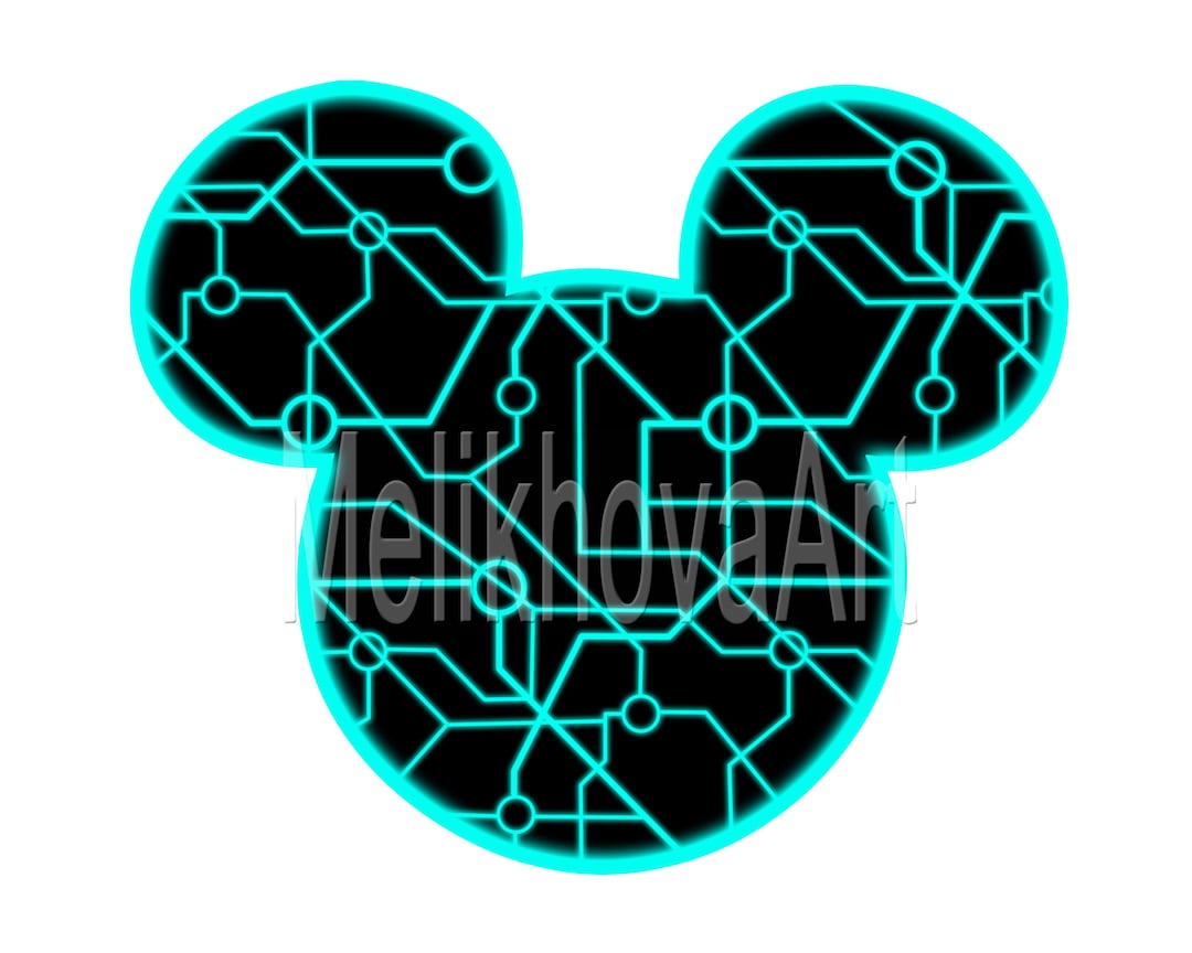 Tron Shirt, Epcot, Magic Kingdom, Mouse Head, Parks, Sublimation ...