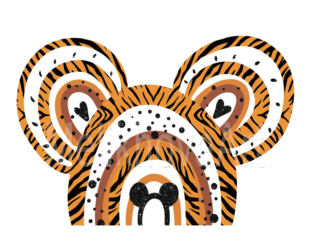 Regenboog clipart PNG Muis oren Magic Kingdom Tijger - Etsy België