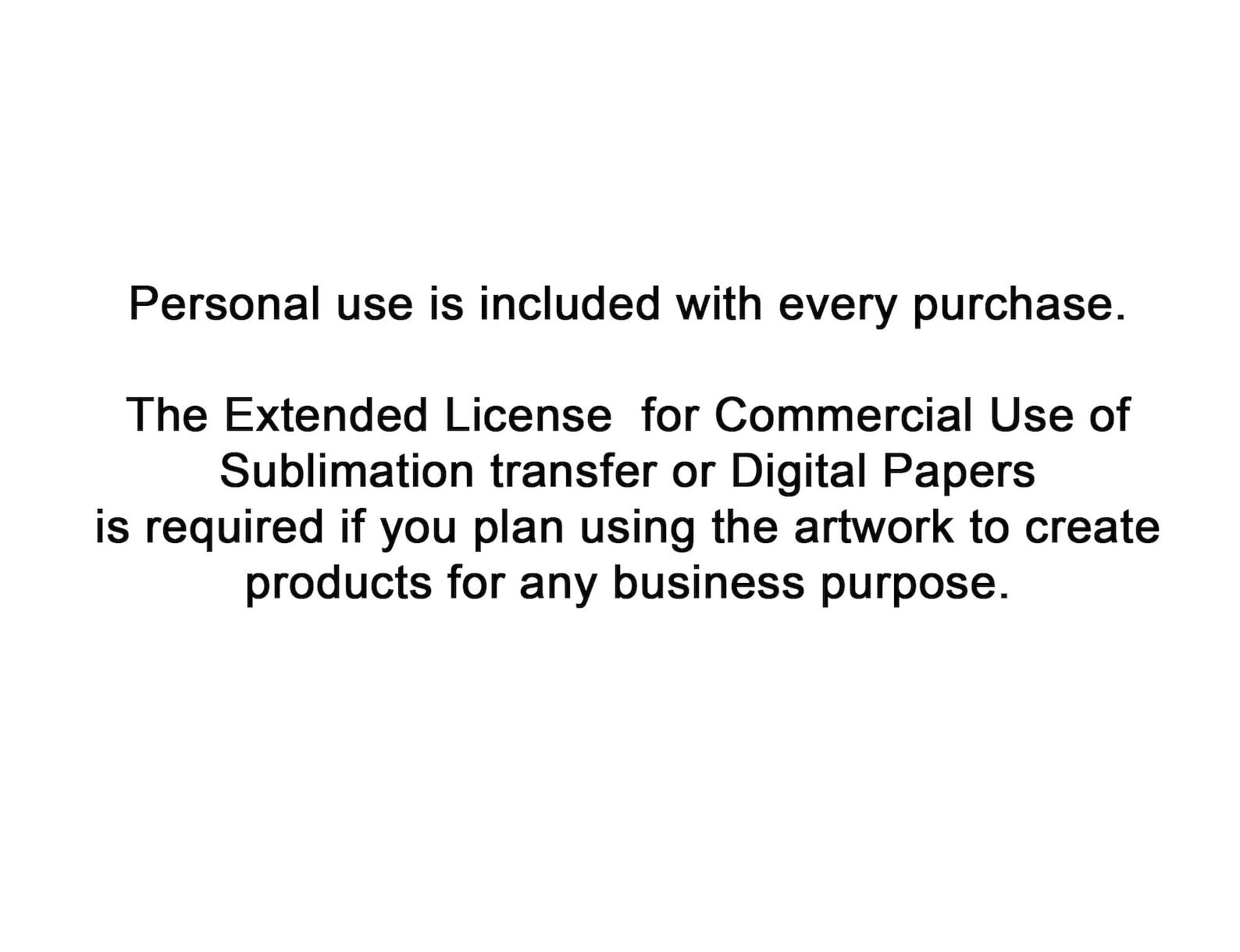 10 Standart Commercial Licenses Use for 10 Different My Work - Etsy