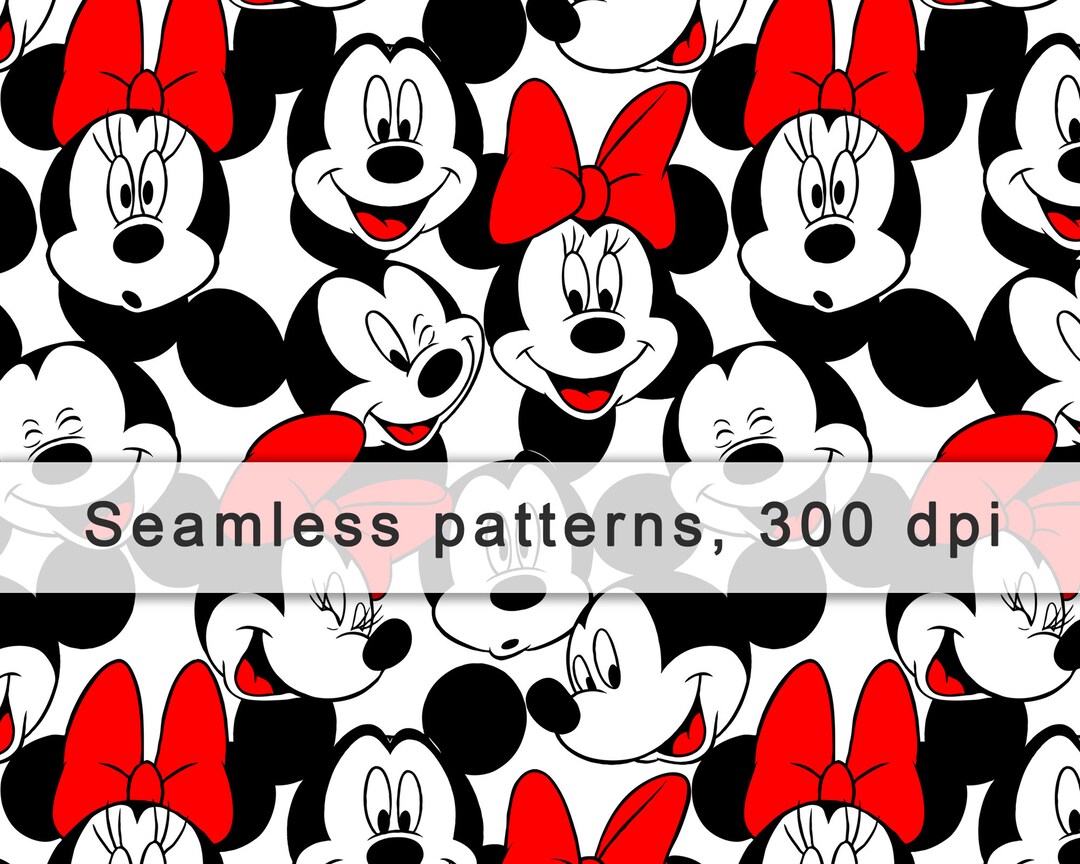 Mouse Heads Seamless Pattern, Castle Graphics (digital Paper) - Etsy