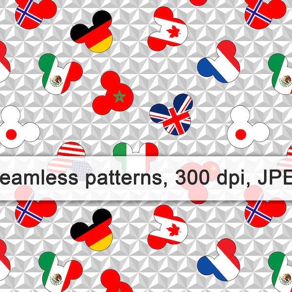 Epcot Pattern - Etsy