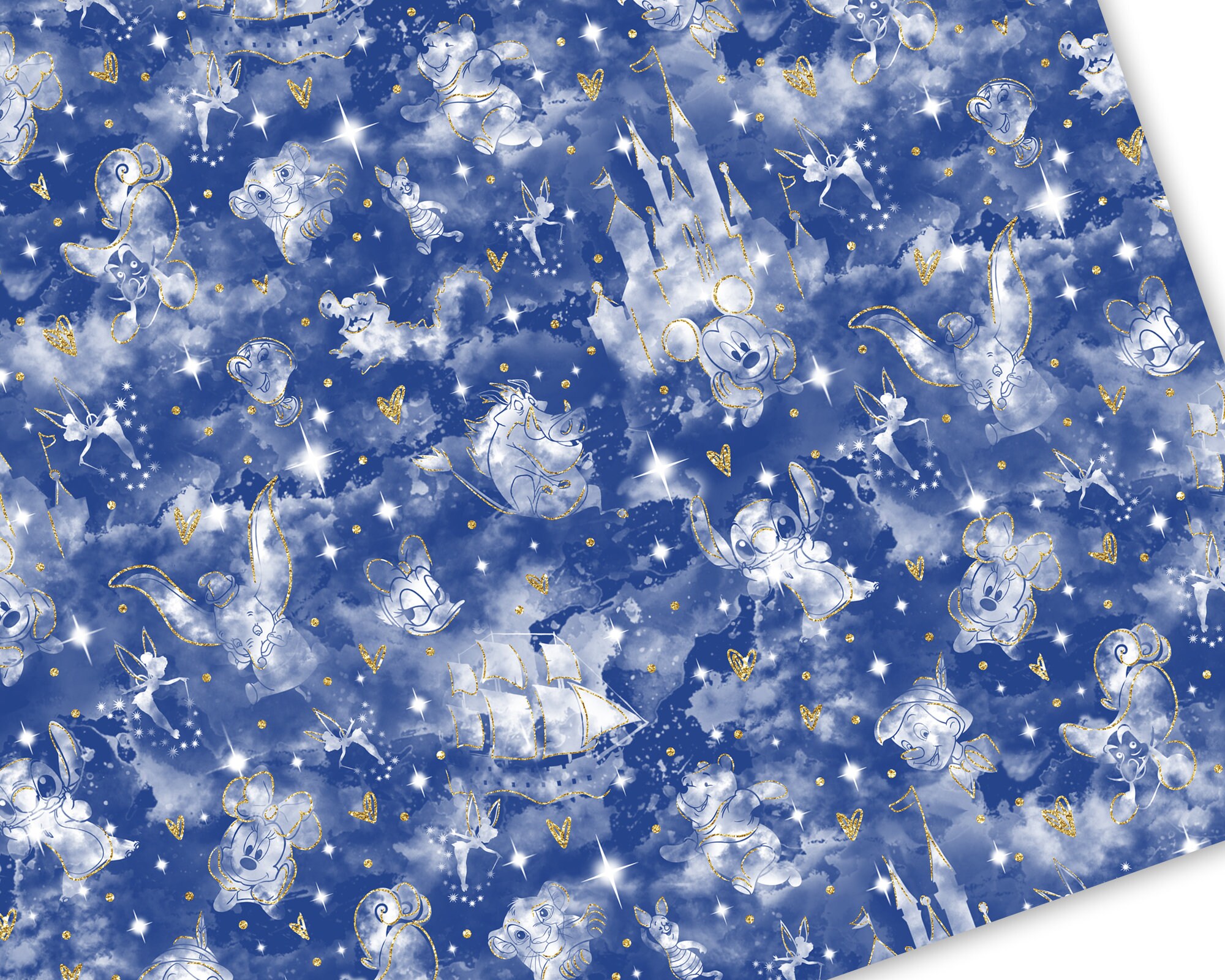 Magic Kingdom, Mouse, Digital Paper, Castle, Seamless Pattern ...