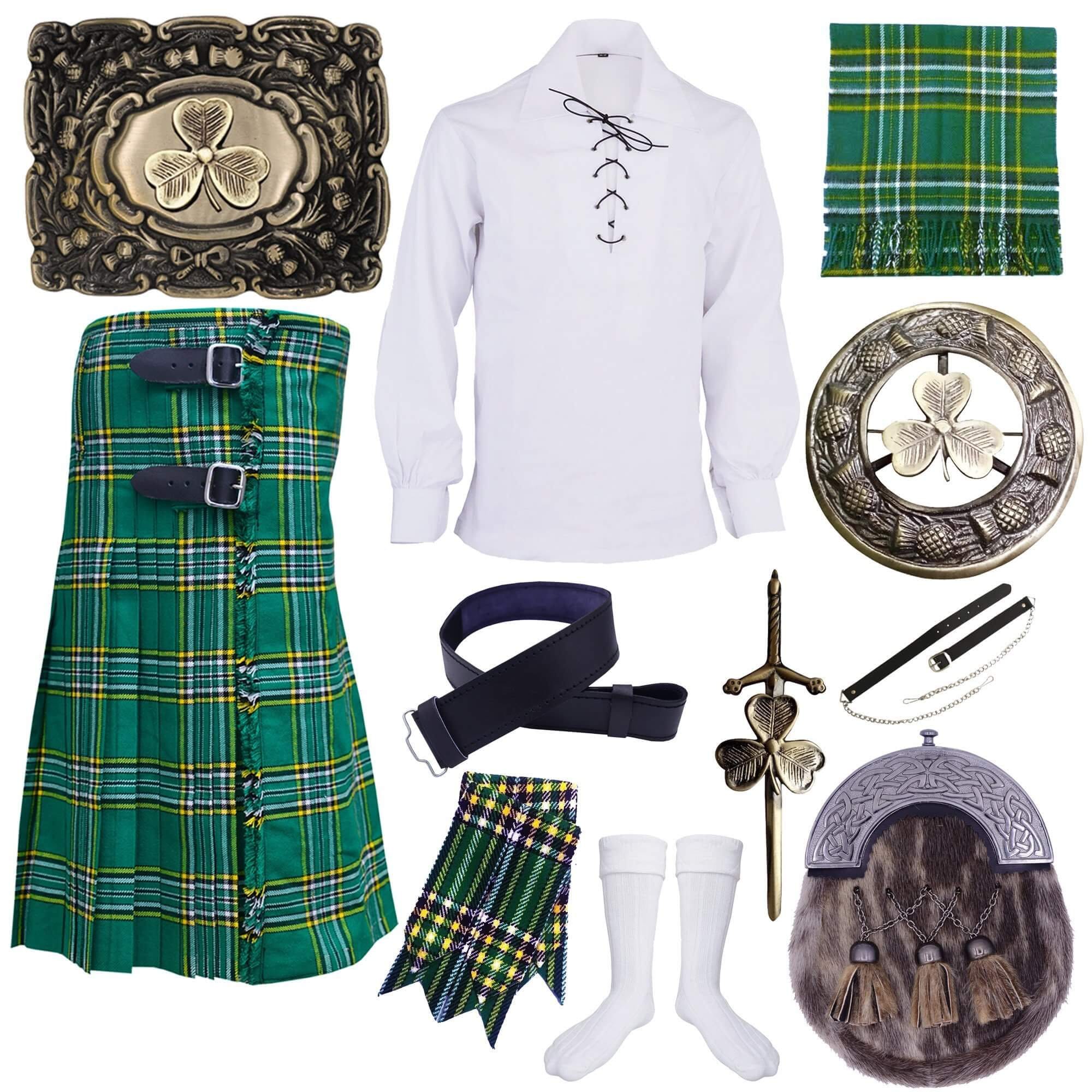 Irish Tartan Kilts for Men Celebrate Saint Patrick Day in - Etsy