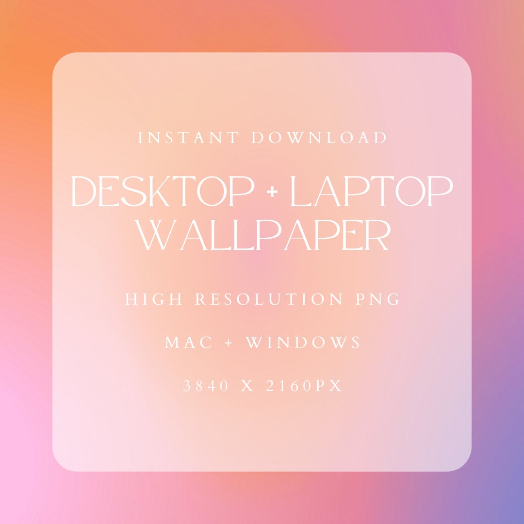 Gradient Aura Desktop Wallpaper/background - Digital Download - Etsy
