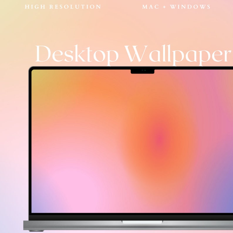 Gradient Aura Desktop Wallpaper/background - Digital Download - Etsy