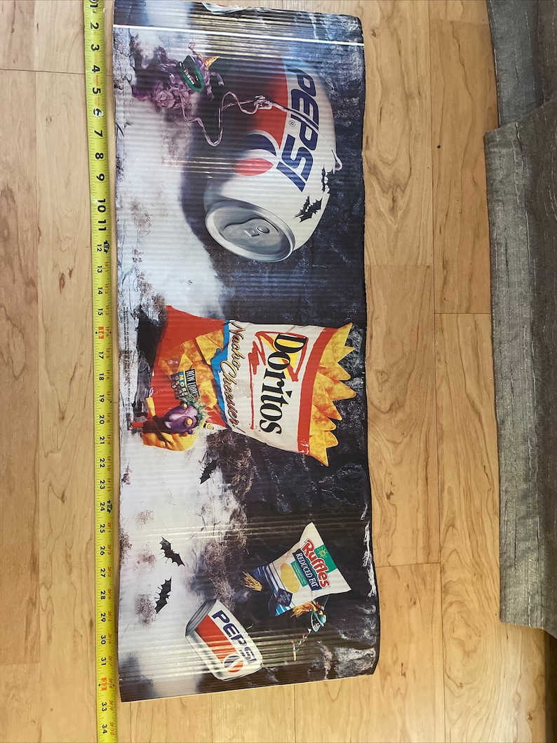 Vintage Halloween Pepsi Sign Banner Advertising Store Display - Etsy