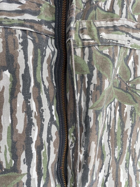Vintage 70s WALLS Realtree Tree Bark Camo Coveralls U… - Gem