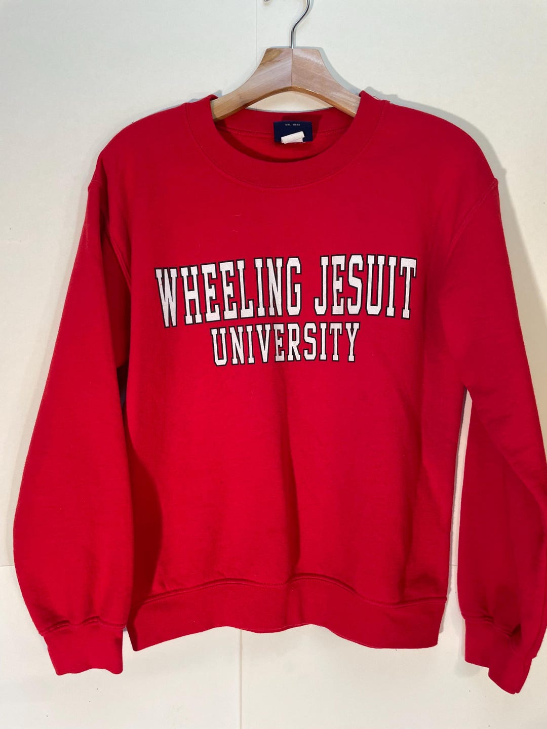 Vintage 90s Wheeling Jesuit University Red Crewneck Sweatshirt Small 40 ...