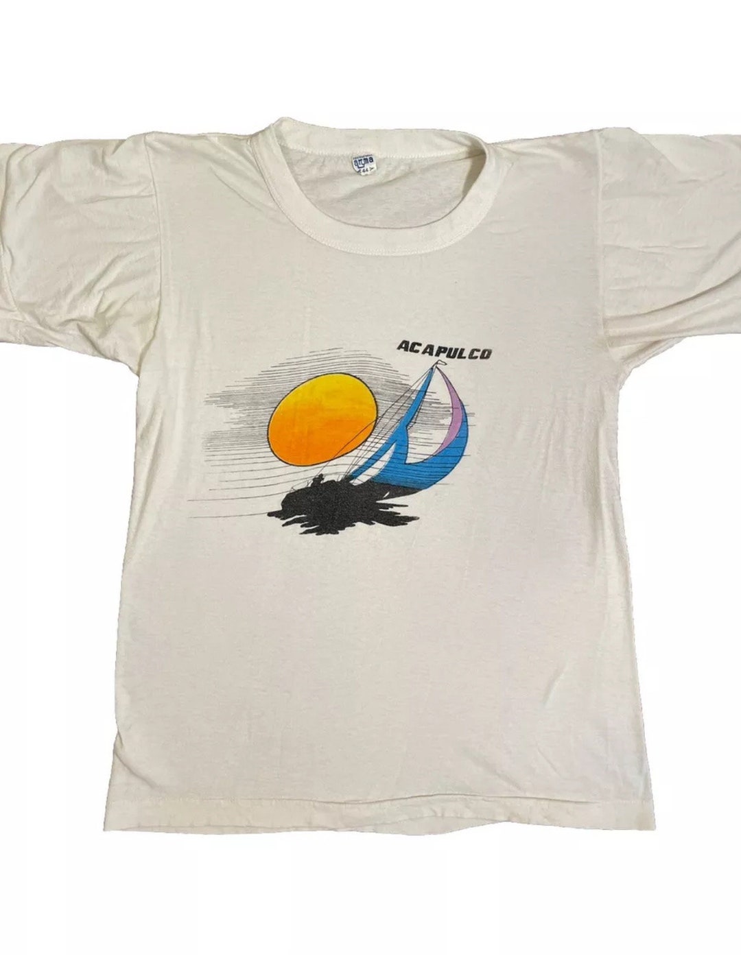 Vintage Surfer Acapulco Shirt 1970s Beach Surfing Surf Vacation ...