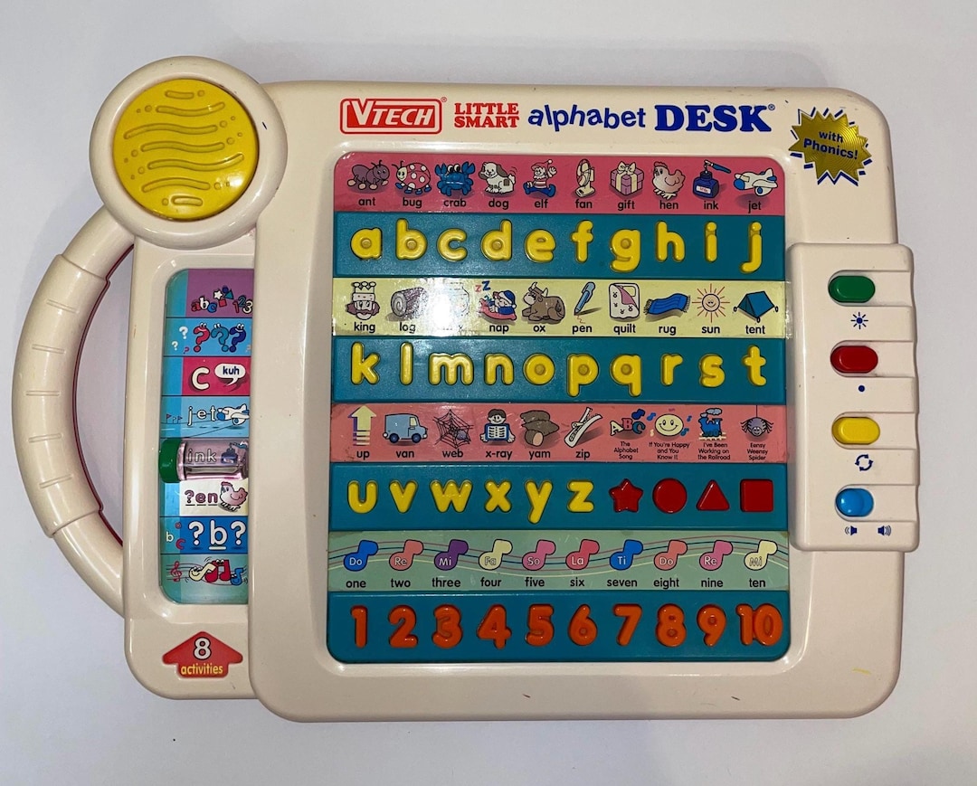 Vintage Vtech Electronic Learning Toy Little Smart Alphabet Desk ...